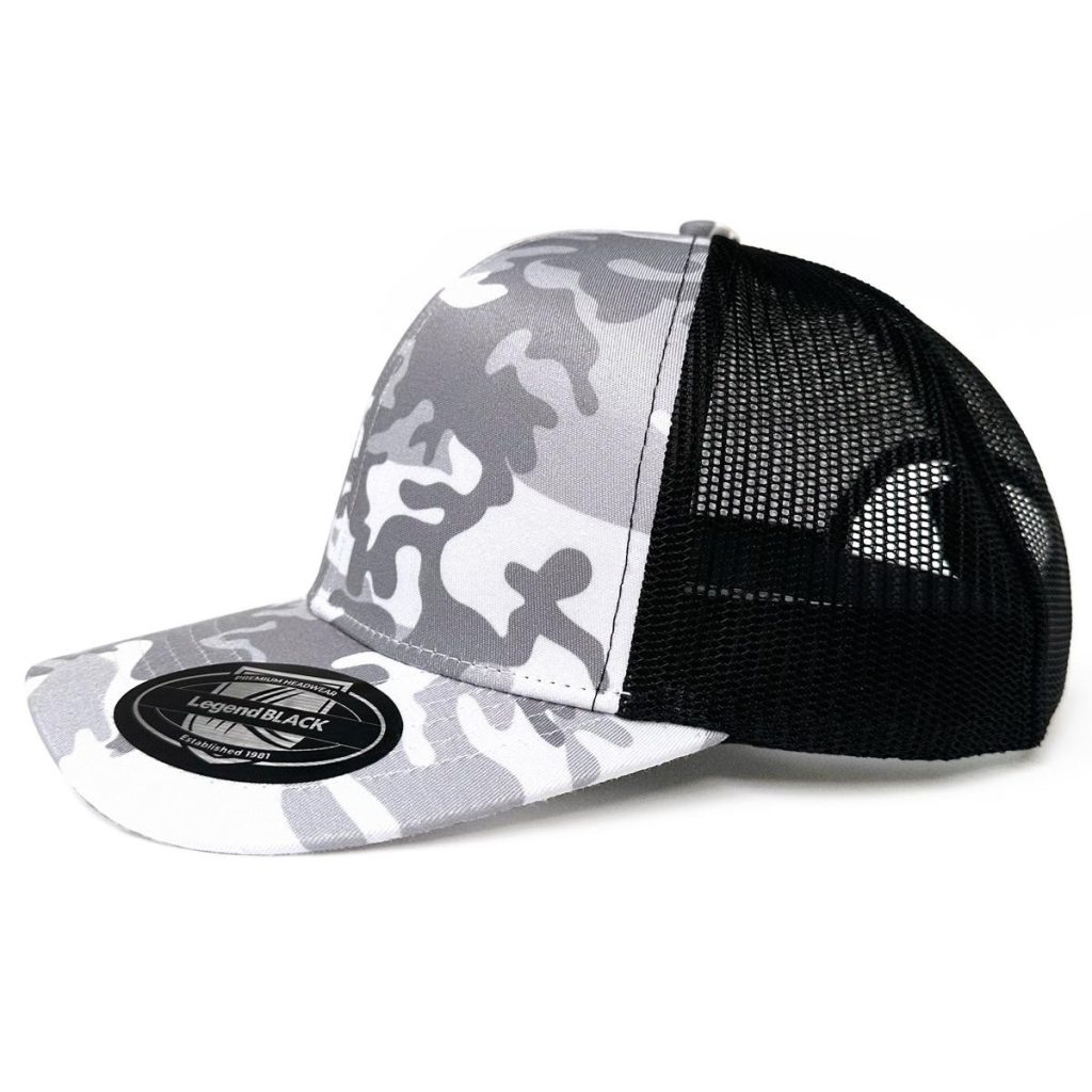 Branded Snow Camo Trucker Cap - Better Promo Promotional Products