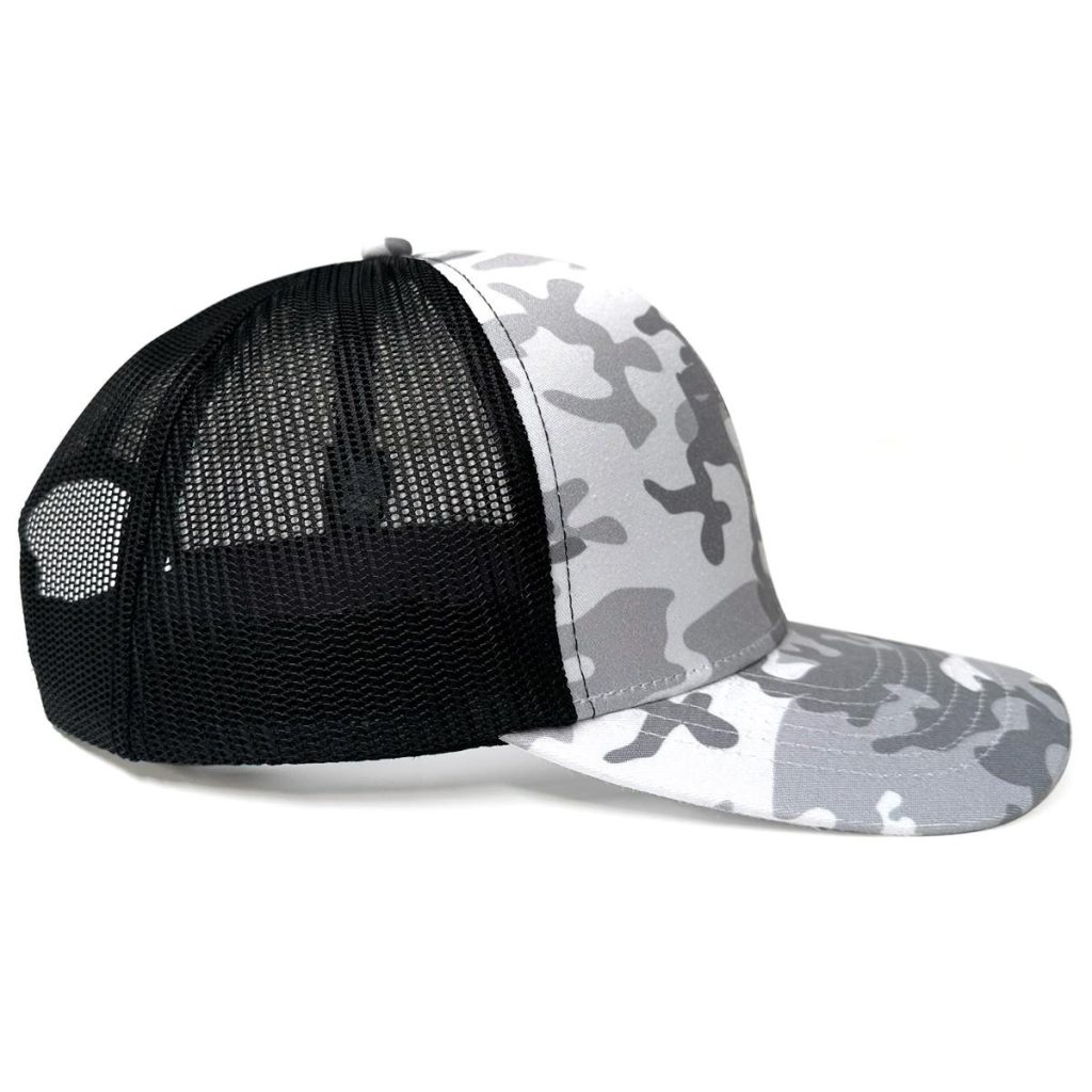 Branded Snow Camo Trucker Cap - Better Promo Promotional Products